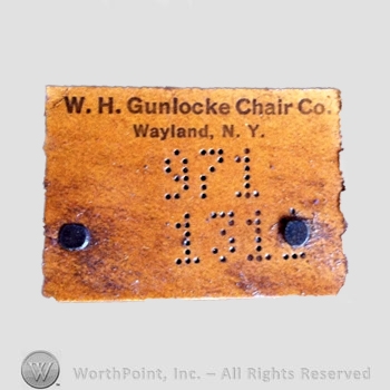 Mark with The text "W.H. Gunlocke Chair Co. | #719709
