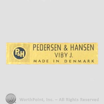 Mark with The text "PEDERSEN & HANSEN VIBY J. | #719770