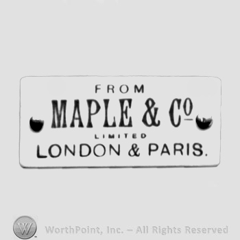 Mark with The text "FROM MAPLE & CO. LIMITED | #719856