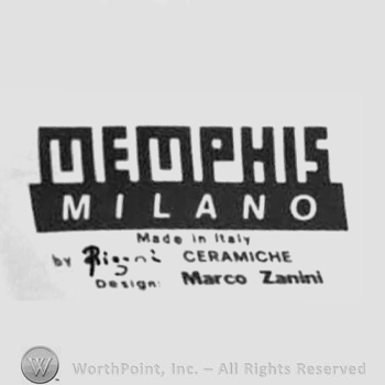 Mark with The text "MEMPHIS MILANO Made in Italy | #719957