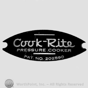 Mark with The text "Cook-Rite PRESSURE COOKER | #720005