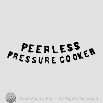 Mark with The text "PEERLESS PRESSURE COOKER". | #720007