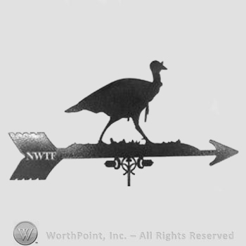 Mark with A turkey standing on an arrow and the | #720150