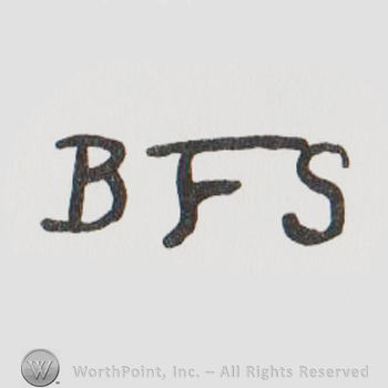 Mark with the initials BFS in uppercase letters | #72051