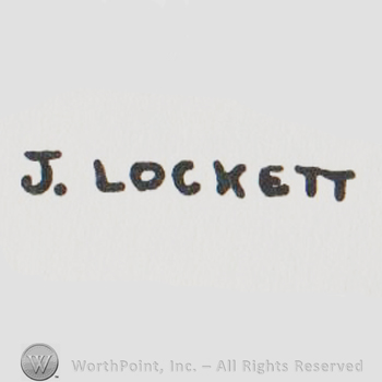 Mark with J LOCKETT in uppercase letters | #72285