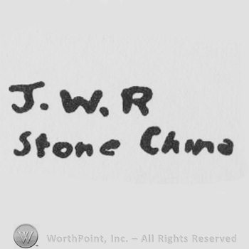 Mark with J W R STONE CHINA | #72380