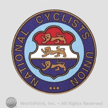 Mark with A circle, the text "NATIONAL CYCLISTS | #727151