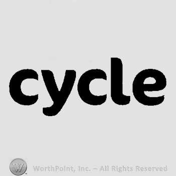 Mark with The word "cycle". | #727153