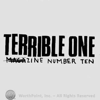 Mark with The text "TERRIBLE ONE MAGAZINE NUMBER | #727200
