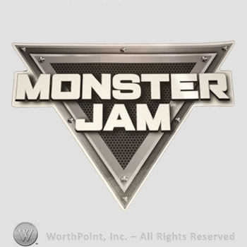 Mark with A triangle and the text "MONSTER JAM". | #727344
