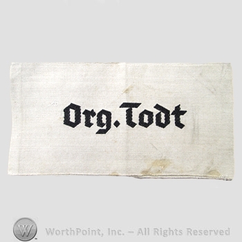 Mark with An armband with the text "Org. Todt" | #729965