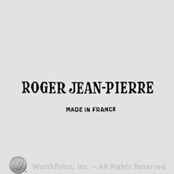 Mark with The text "ROGER JEAN-PIERRE MADE IN | #730630