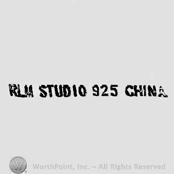 Mark with The text "RLM STUDIO 925 CHINA". | #730646