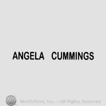 Mark with The text "ANGELA CUMMINGS". | #730664