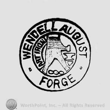 Mark with The text "WENDELL AUGUST FORGE ART | #730670