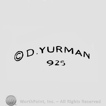 Mark with The text "D. Yurman 925" and the | #730824