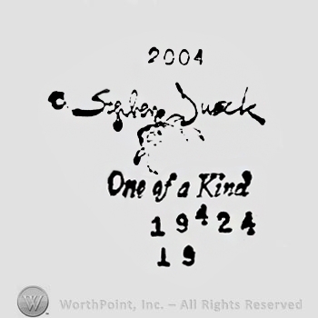 Mark with The text "2004 Stephen Dweck One of a | #730932