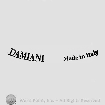 Mark with The word "DAMIANI Made in Italy". | #731005