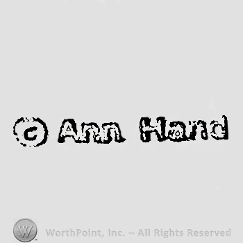 Mark with The text "Ann Hand" and the copyright | #731087