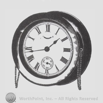 Mark with Clock Pattern: Navy Lever. | #741703