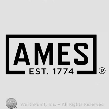 Mark with A frame, the text ''AMES, EST'' and the | #743614