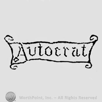 Mark with A ribbon and the word ''Autocrat''. | #743623