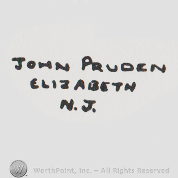 Mark with JOHN PRUDEN ELIZABETH NJ in uppercase | #74370