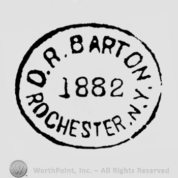 Mark with A circle, the text ''D.R. BARTON, | #743754