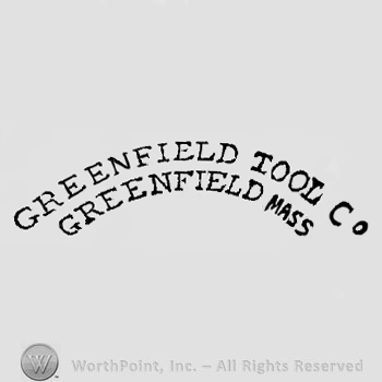 Mark with The text ''GREENFIELD TOOL CO | #743805