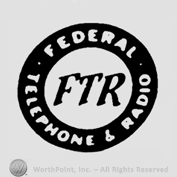 Mark with A circle, the text ''FEDERAL TELEPHONE | #743905