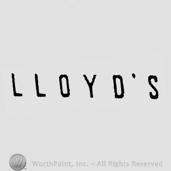 Mark with The word ''LLOYD'S''. | #743929