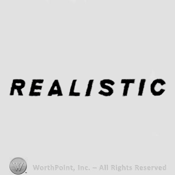 Mark with The word ''REALISTIC''. | #744021