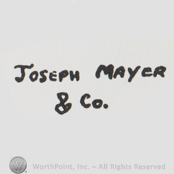 Mark with JOSEPH MAYER & CO in uppercase letters | #74411