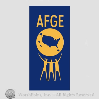 Mark with A frame, the letters "AFGE" a globe and | #744461