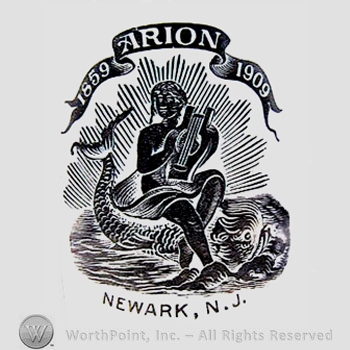 Mark with A ribbon, the numbers 1859, 1909, the | #744481