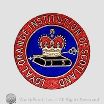 Mark with A circle, the text "LOYAL ORANGE | #744659