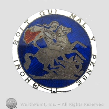 Mark with A circle, the text "HONI SOIT QUI MAL Y | #744691