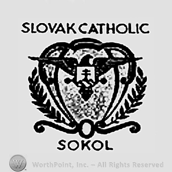 Mark with The text "SLOVAK CATHOLIC SOKOL", a | #744730
