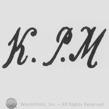 Mark with KPM handwritten | #74486
