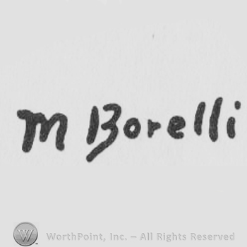 Mark with the name M Borelli in handwriting | #74562