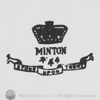 Mark with Crown, Minton written with uppercase | #74641