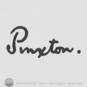 Mark with handwritten Pinxton | #74798