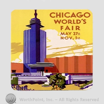 Mark with The text "CHICAGO WORLD'S FAIR MAY 27th | #748150