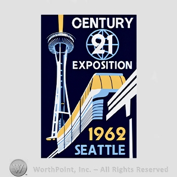 Mark with The text "CENTURY 21 EXPOSITION 1962 | #748166