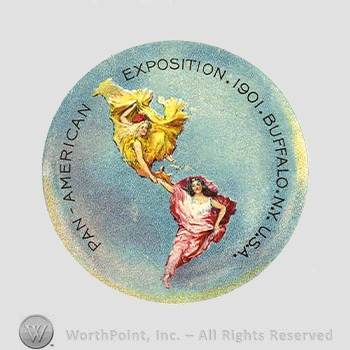 Mark with The text "PAN-AMERICAN EXPOSITION 1901 | #748171