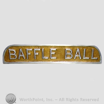 Mark with The text "BAFFLE BALL" inside a | #748263