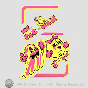 Mark with The text "Ms. PAC-MAN", two game | #748289