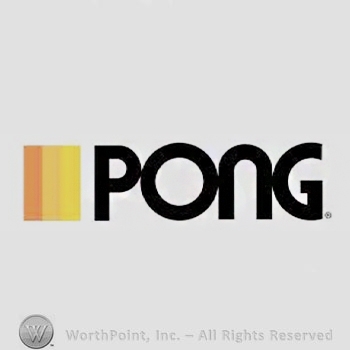 Mark with The word "PONG" and three vertical | #748293