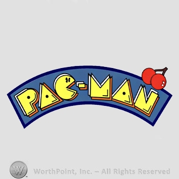 Mark with The text "PAC-MAN" inside a geometric | #748299