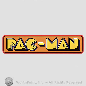 Mark with The text "PAC-MAN" inside a rounded | #748300